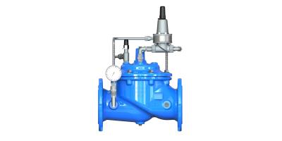 China Blue Ductile Iron Pressure Sustaining Valve With Nylon - Reinforced Diaphragm for sale
