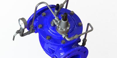 China Diaphragm Pressure Control Valve , Epoxy Coated Stainless Pressure Reducing Valve for sale