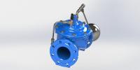 China Linear Flow Characteristic Ductile Iron Float Control Valve With Flange Ends Connection for sale