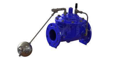 China Stainless Steel Float Control Valve Ductile Iron Blue Epoxy Coated for sale