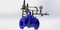 China Manual Actuation Type Surge Anticipating Valve With Flange End Connection And Maximum Pressure Of PN25 for sale