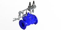 China Surge Anticipating Valve with Durable RAL5005 Finish and Nylon Reinforcement Diaphragm Compliant with EN1074-5 Standard for sale