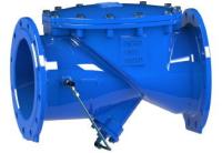 China RDCS Ductile Iron Swing Check Valve Hydraulic Cushion Double Flange Design for sale