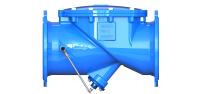 China EPDM Disc Swing Flex Check Valve No Clog Design With Hydraulic Cushion for sale
