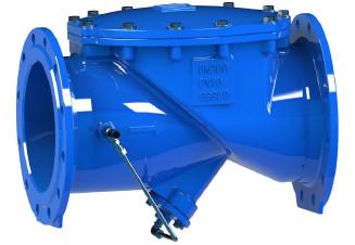 China CE Ductile Iron Swing Flex Check Valve Hydraulic Cushion Non Clog Design for sale