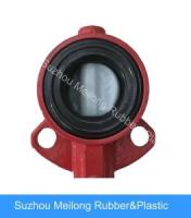 China Black FKM Seat For Wafer / Lug Typebutterfly Valve , Elastic Butterfly Valve Parts for sale