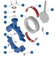 China Pure PTFE Valve Seat Gasket Small Size Water / Oil / Gas / Oil / Acid Media for sale