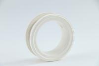China Centerline Butterfly Valve NBR Valve Seat White Color Round Shape DN25 - DN1350 for sale