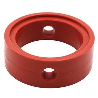 China FKM / FPM Butterfly Valve Seat Flanged Type Red Color Durable Small Torque for sale