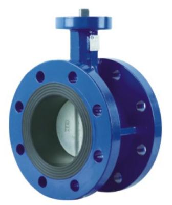China Vulcanized EPDM Seat Butterfly Valve 2 '' - 24 '' Size Range Hub Seal Type for sale