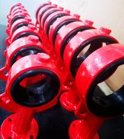 China Moulded And Vulcanized Rubber Valve Seat In Butterfly Valve Body , NBR Valve Seat for sale