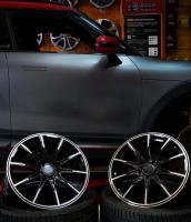 China 17, 18, 19 Inch 5x112, 5x120, 5x114.3, 5x108 Alloy Wheels for Mercedes-Benz Smart Passenger Cars, Black Concave Style Rims for sale