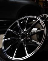 China 17, 18, 19 Inch 5x112, 5x120, 5x114.3, 5x108 Alloy Wheels for Mercedes-Benz Smart Passenger Cars, Black Concave Style Rims for sale