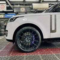 China Maodou Custom 2-Piece Forged Alloy Aluminum Wheels 18-24 Inch 5x112/114.3/120 PCD Black Finish for for Land Rover 911 for sale