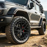 China 4X4 Off-road 15, 16, 17, 18, 20 Inch Matte Black Deep Concave Passenger Car Wheels for Land Cruiser F150 for sale