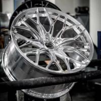 China Maodou Automobile Service New 17-24 Inch Five-Spoke Forged Aluminum Alloy Wheel J6-J8 Width Black Finish TUV Certified for sale