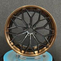 China New Audi Fora3 A4 A5 A6 A7 A8 Q3 Q5 Q6 17-24 Inch Lightweight Flow Forged Aluminum Rim 5 X112 Black Finish TUV Certified for sale