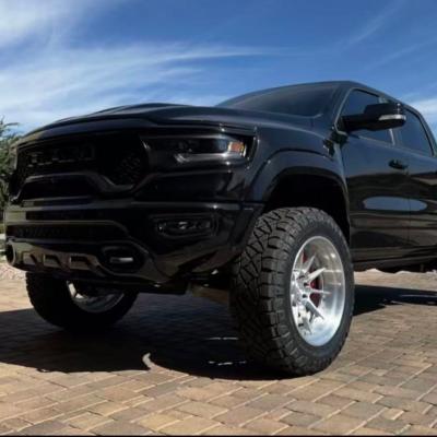 China Maodou Automobile Service New Custom Forged Aluminum Wheels F150/F250/F350 TRX/5000/1500 GMC Sierra Jeep Wrangler-Black TUV for sale