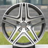 China Maodou Factory Custom Aluminum Forged Wheels Black Finish Compatible Mercedes- G500 G63 G350D G550 GLE GLS GLC GLA GLK ML for sale