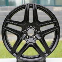 China Maodou Factory Custom Aluminum Forged Wheels Black Finish Compatible Mercedes- G500 G63 G350D G550 GLE GLS GLC GLA GLK ML for sale