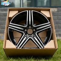 China Maodou Factory Custom Aluminum Forged Wheels Black Finish Compatible with Mercedes- G500 G63 G350D G550 GLE GLS GLC GLA GLK for sale