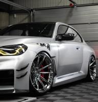 China Fast Delivery 6061-T6 Aluminum Forged Concave Design Rims Brushed Dark Black Finish for Passenger Car Wheel IS350 Model 3 M4 M50 for sale