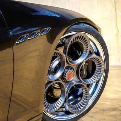 China For New Forged Aluminum Alloy Wheels 16-26 Inches One-piece Design Bolt Patterns 5x114.3 5x120 Black Finish Rims for for sale