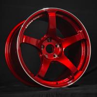 China EVO Wheels 17-24 Inch Aluminum Alloy 5 Spoke Forging PCD 5x114.3/4x100 Black Finish Custom Color for for WRX BRZ RX-7 for sale