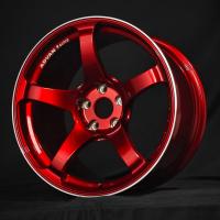 China EVO Wheels 17-24 Inch Aluminum Alloy 5 Spoke Forging PCD 5x114.3/4x100 Black Finish Custom Color for for WRX BRZ RX-7 for sale