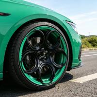 China Hot Selling 5 Petal Hollow Design Forged Car Rims 6061-T6 Aluminum Custom Color for Porsche Panamera Lamborghini Audi BMW for sale