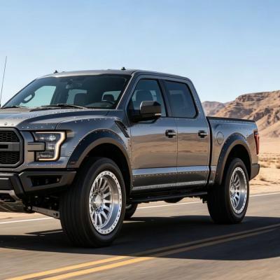 China New Beadlock Offroad Forged Wheels 17-22 Inch Silver Machined 8 Lug for Raptor F150 for 2500 Pickup Truck 4x4 1 Year for sale