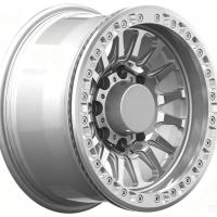 China New Beadlock Offroad Forged Wheels 17-22 Inch Silver Machined 8 Lug for Raptor F150 for 2500 Pickup Truck 4x4 1 Year for sale