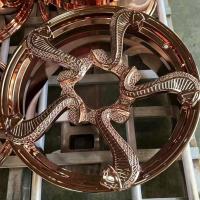 China RoseGoldChrome CobraSculpted Monoblock Forged Wheels17/18/19/20/21/22/23/24 Inch Custom Rims for Dodge Challenger Shelby Mustang for sale