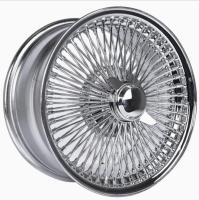 China 24 26inch Spoke Wire Wheels 180/200 Spokes All Titanium Gold Knock off Deep Dish Rims for Classic Vintage Lowrider Old Car for sale