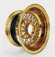 China 13x7 14x7 15x7 Chrome Gold Spoke Wire Wheels Forged Knock Offs Wheel for cadillac Thunderbird chevrolet Vintage Car for sale