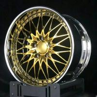 China Custom 2 Piece Deep Dish Forged Wheels 17/18/19/20/21/22/23/24 Inch PVD Mirror Gold Chrome Lip VIP Style Rims for BMW for sale