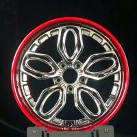 China Monoblock Forged Wheels17/18/19/ 20 /21/ 2223/Inch Chrome Face Red Lip for Ferrari Range Rover Bentley Bentayga for sale