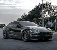 China Aluminum Forged Concave Design Rims Brushed Dark Black Finish 19x9.5 20x10 21x11 for Passenger Car Wheel IS350 Model 3 Model Y for sale