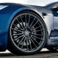China Aluminum Forged Concave Rims Gloss Black Machined Face Finish 19x9.5 20x10 21x11 Sizes Tesla Model 3 Model Y Passenger Cars for sale