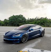China Aluminum Forged Concave Rims Gloss Black Machined Face Finish 19x9.5 20x10 21x11 Sizes Tesla Model 3 Model Y Passenger Cars for sale