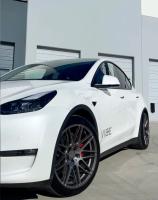 China Deep Concave Custom Forged Wheels Matte Gloss Black 19 20 21 22 Inch Alloy Rims for Tesla Model S Model X Model Y Plaid 5x120 for sale