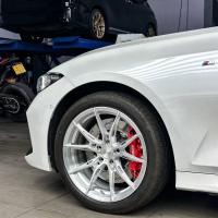 China 17/18/19/20/21/22/23/24/ Inch Y Spoke Blade Monoblock Forged Wheels 6061-T6 Polished Silver Lightweight Racing Rims for sale