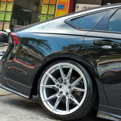 China Custom Brushed Silver Forged Alloy Wheels 5x114.3 Sport Tuning Rims for Honda Accord Toyota Camry17/18/19/20/21/22/23/24 Inches for sale