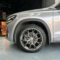 China 19/20/21/22/23/24Inch Bird Nest Mesh Monoblock Forged Wheels 6061-T6 Crystal Silver Lightweight Racing Rims for Super Sports Car for sale