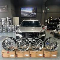 China 19/20/21/22/23/24Inch Bird Nest Mesh Monoblock Forged Wheels 6061-T6 Crystal Silver Lightweight Racing Rims for Super Sports Car for sale