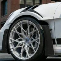 China 18/19/20/21/22/23 Inch Bird Nest Mesh Monoblock Forged Wheels 6061-T6 Crystal SilverLightweight Racing Rims for Super Sports Car for sale