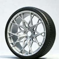 China 18/19/20/21/22/23 Inch Bird Nest Mesh Monoblock Forged Wheels 6061-T6 Crystal SilverLightweight Racing Rims for Super Sports Car for sale