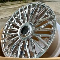 China 18-24 Inch Custom Forged Wheels 5x112 5x130 Brushed Silver Rims for Bentley Porsche Tesla Audi Mercedes Luxury Car Wheels for sale
