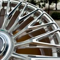 China 18-24 Inch Custom Forged Wheels 5x112 5x130 Brushed Silver Rims for Bentley Porsche Tesla Audi Mercedes Luxury Car Wheels for sale