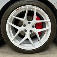 China Style Monoblock Forged Wheels 17-22 Inch Gloss White 5 Double Spoke Sport Car Rims for sale